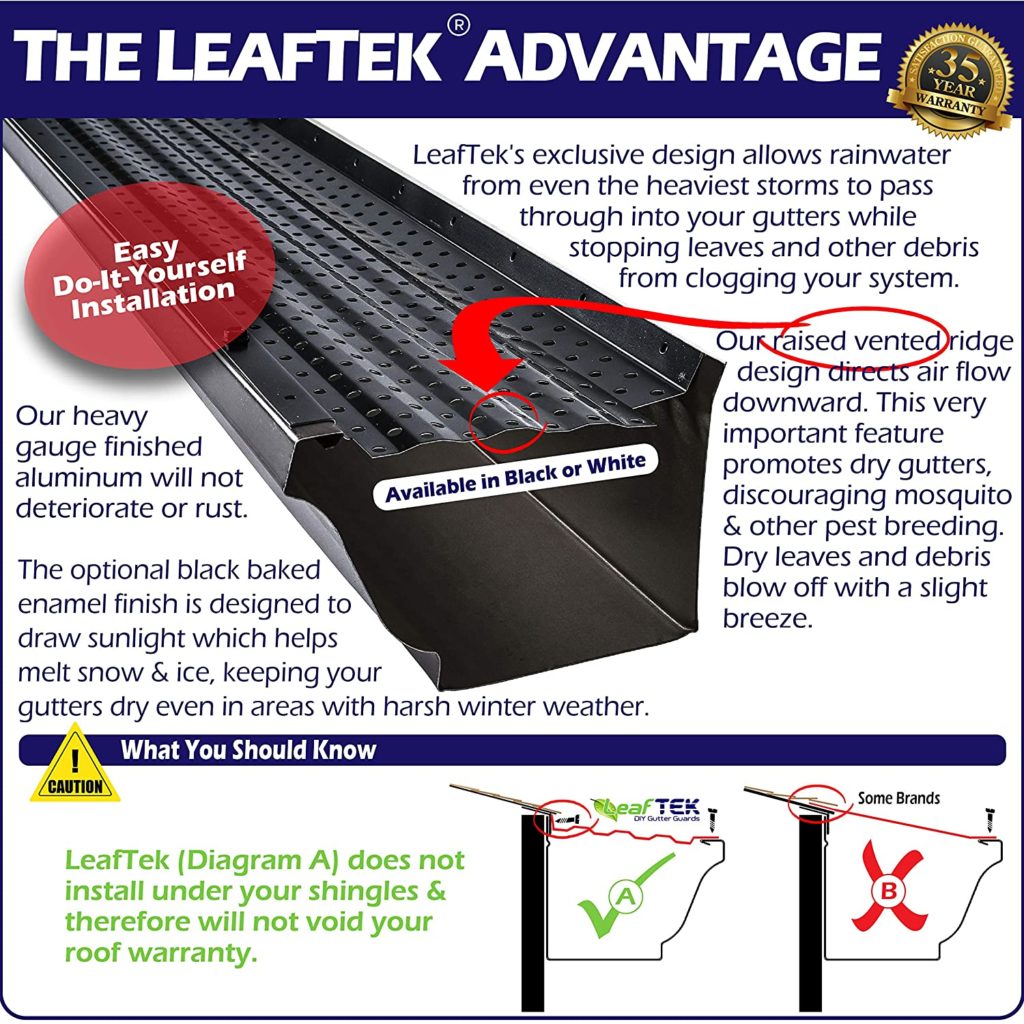 LeafTek Gutter Guard Leaf Protection | Best Gutter Cleaning Tool